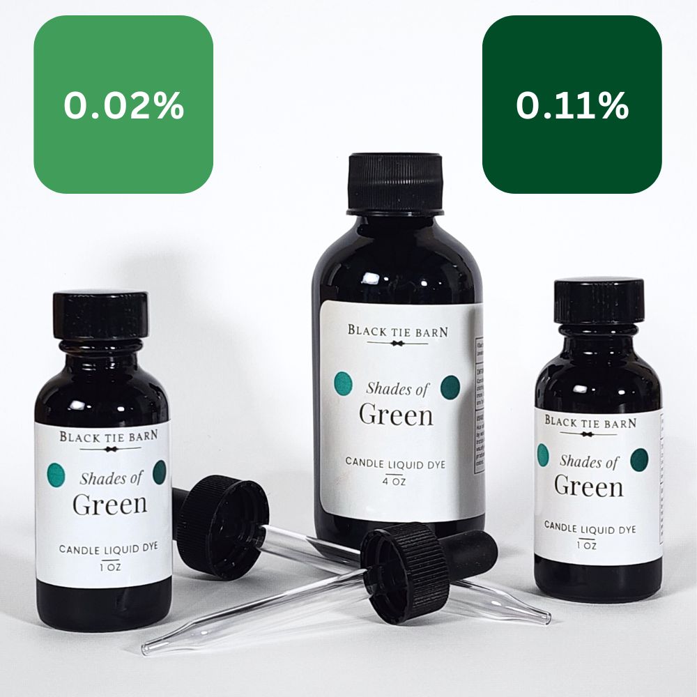 Shades of Green (Liquid Candle Dye)