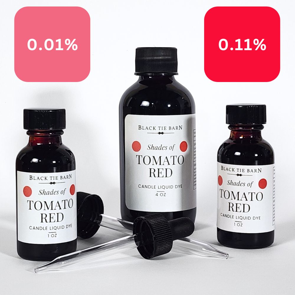 Shades of Tomato Red (Liquid Candle Dye)